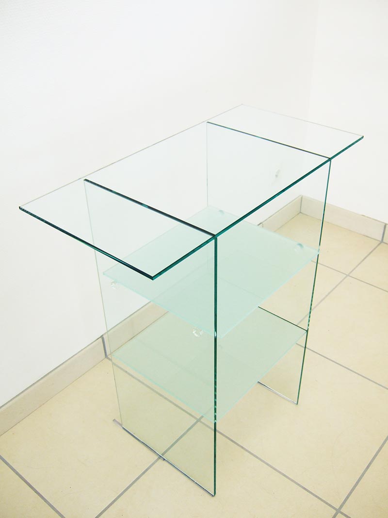 tablette, étagère en verre