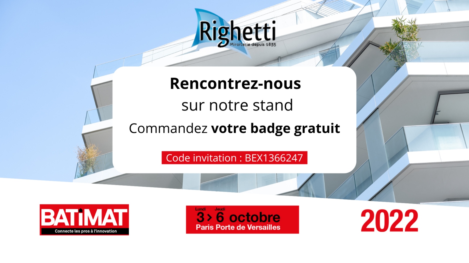 Le verre de sécurité s'invite à Batimat | Miroiterie Righetti
